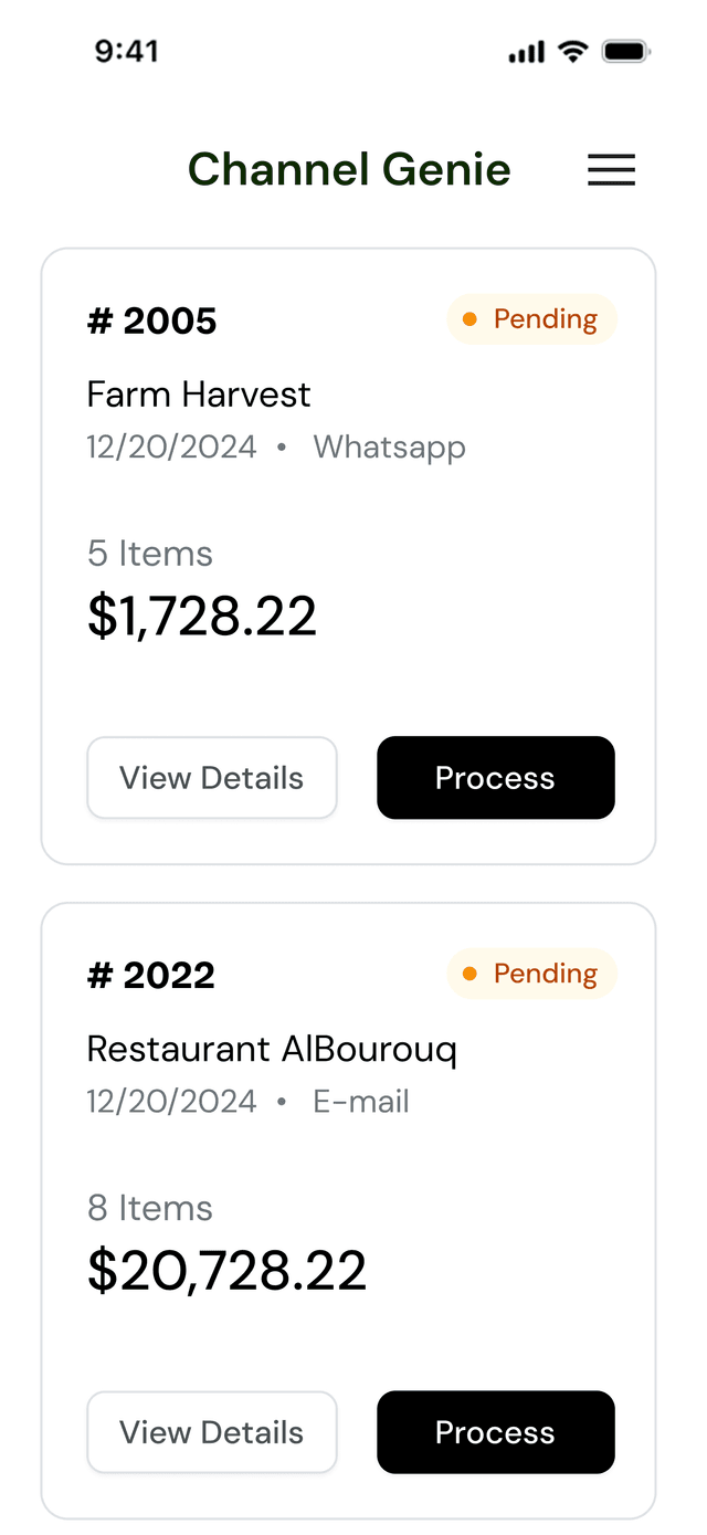 OpenFarming - AI for Distributors